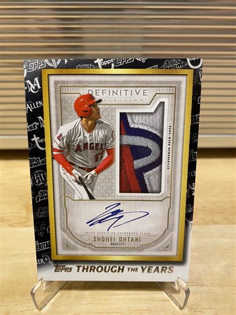 大谷翔平 シリアル付き SHOHEI OHTANI 2021 Topps Through The Years Reprint Black