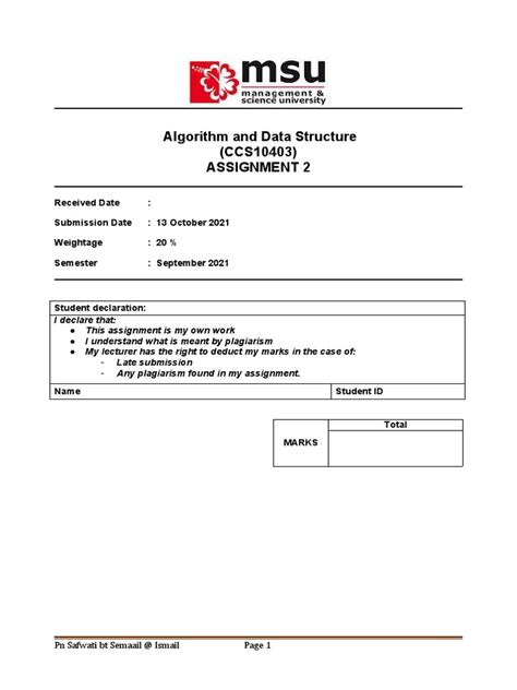 assignment 1 ccs10403 pdf queue abstract data type computer engineering