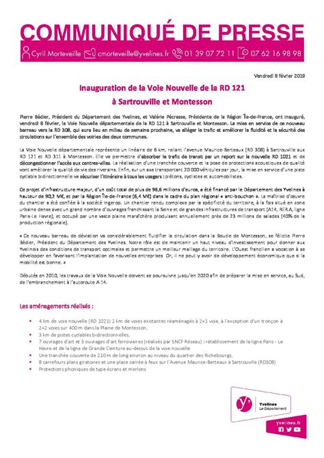 PDF Communiqué de presse Inauguration des PDF Télécharger Download