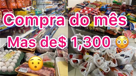 Compra do mês tá tudo muito caro comprei muita coisa YouTube