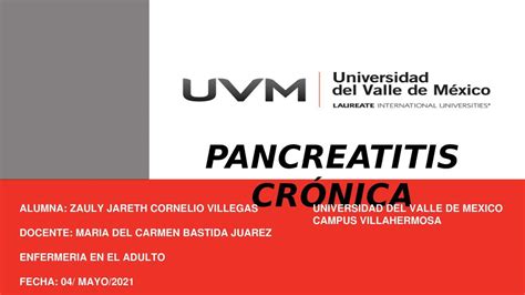 Pancreatitis Crónica Zauly Jareth Cornelio uDocz