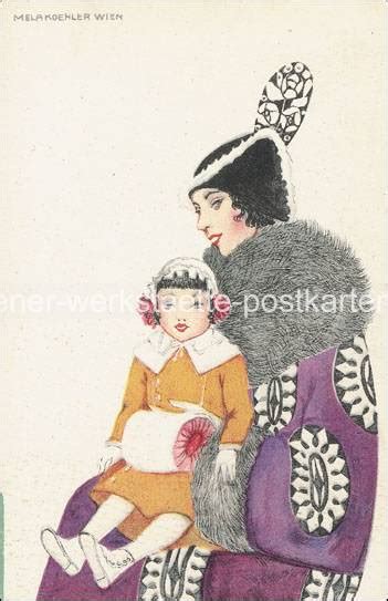Mela Koehler BKW 201 5 um 1915 Wiener Werkstätte Postkarten