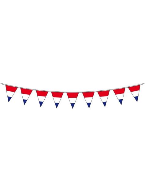 Vlaggenlijn Rood Wit Blauw 10 Meter