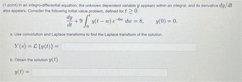 solved point in an integro differential equation the
