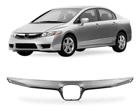 Grade New Civic Moldura Cromada
