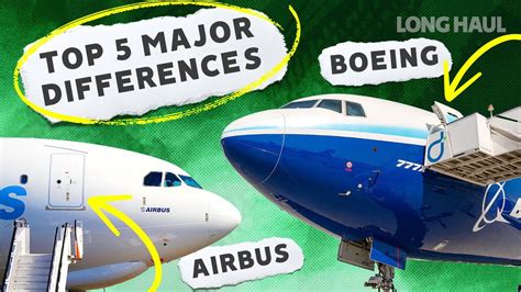 5 Major Differences Between Airbus And Boeing Aircraft YouTube