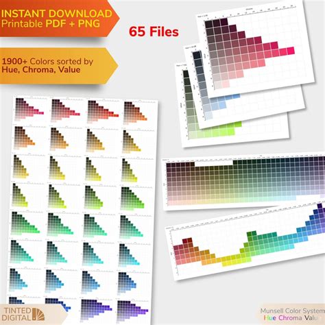 Munsell Color System Charts Color Reference Color Matching Printing