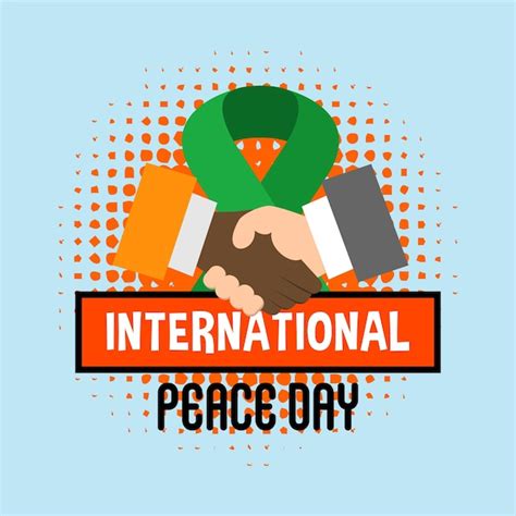 Premium Vector International Peace Day Background Illustration