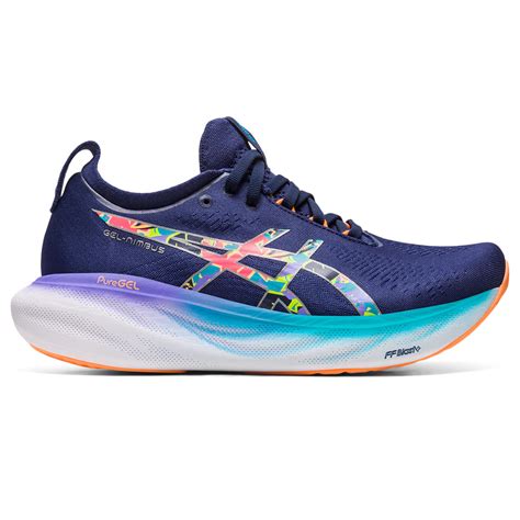 Asics Gel nimbus 25 Lite show Kadın Lacivert Çok Renkli Koşu Ayakkabısı