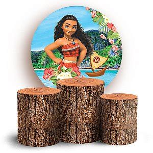 KIT Redondo e Trio Moana Baby Sublimado 3D Sublitex painéis