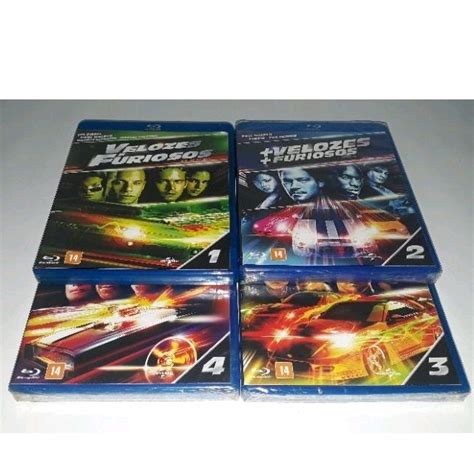 Blu Ray Velozes E Furiosos 1 2 3 E 4 Original Shopee Brasil