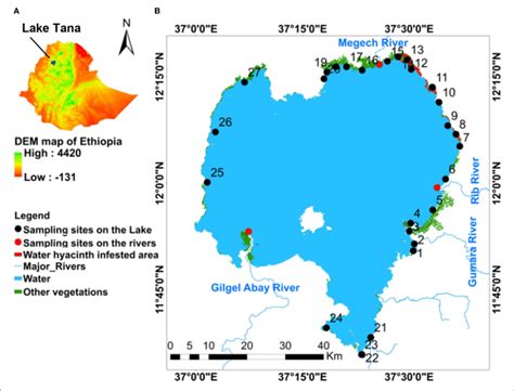 Maps Of A Ethiopia With Location Of Lake Tana B Spatial