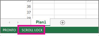 Desativar Scroll Lock Excel