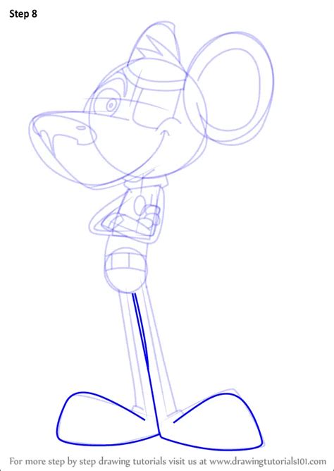Learn How To Draw Danger Mouse Danger Mouse Step By Step Drawing