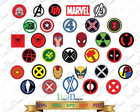 Marvel Superhero Logos Avengers Symbols Etsy S H I E L D Logo Vector