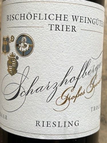 2020 Bischöfliche Weingüter Trier Scharzhofberger Grosses Gewächs