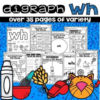 Wh Digraph Worksheets Practice By The Joyful Journey Tpt