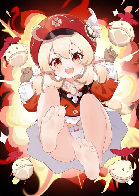 Klee Dodoco And Jumpy Dumpty Genshin Impact Drawn By Yaoli Ysxbd