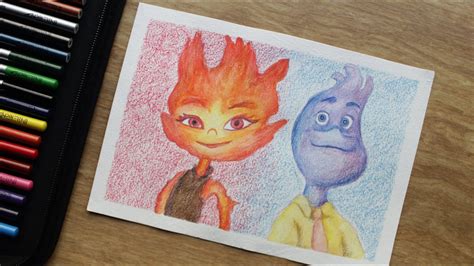 How To Draw Ember And Wade Elemental Step By Step Tutorial And