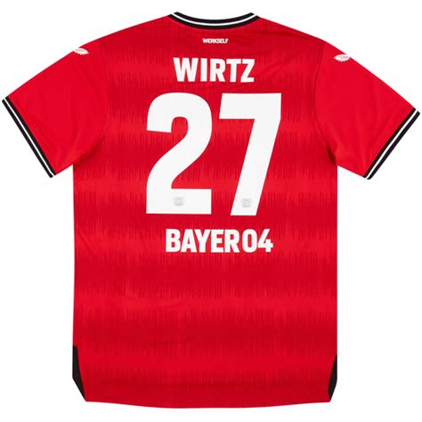2022 23 Bayer Leverkusen Player Issue Pro Home Shirt Wirtz 27 NEW XL