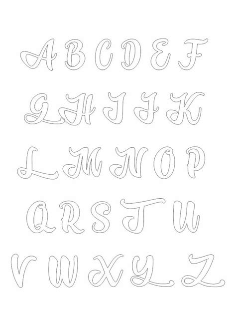 10 Best Free Printable Alphabet Stencil Letters Template Printablee