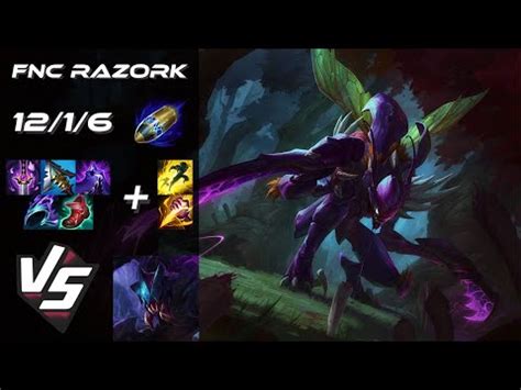 Fnatic Razork Kha Zix Jungle Vs Rek Sai Eu Challenger Patch