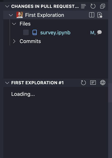 details pr view in sidebar stuck in loading · issue 4161 · microsoft vscode pull request