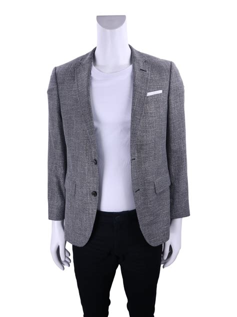 Blazer Hugo Boss Lã Cinza Masculino Original OBB15 Etiqueta Única