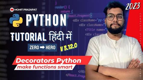 Decorators In Python Python Full Course Youtube