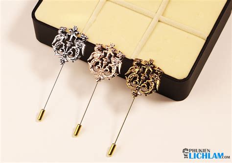Ghim cài áo unisex nam nữ Trâm cài áo QT2057 Vàng Phụ kiện Lịch