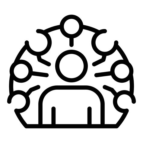 icono de descripción de sociología estilo de esquema 15657700 Vector