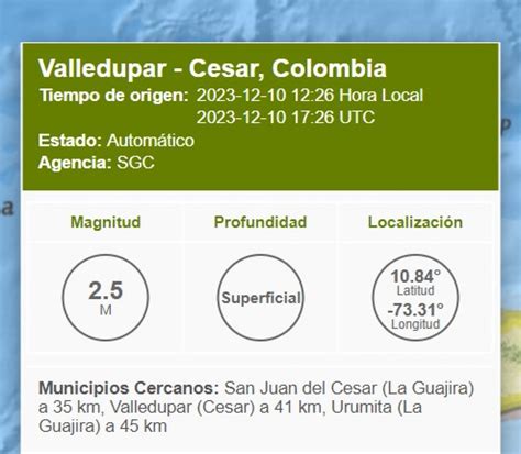 Temblor Hoy De Diciembre En Colombia D Nde Fue El Epicentro Y De