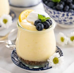 Zitronencreme Dessert Essen Rezept