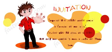 D Couvrir Imagen Carte D Invitation Anniversaire Manga Gratuite