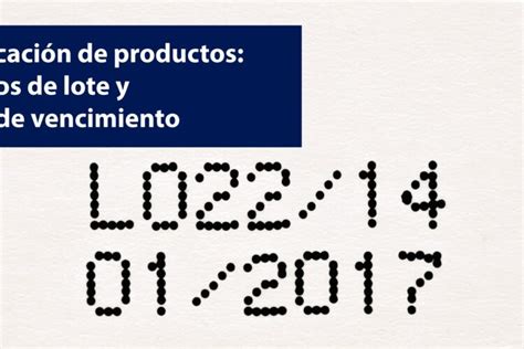 Número de lote y fecha de caducidad Homarus