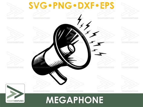 Megaphon Svg Megaphon Clipart Clip Art Bilddateien Etsy De