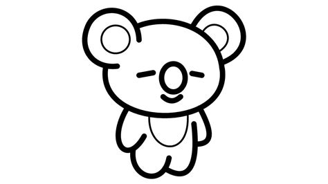 Dibujos Para Colorear De Bt21 Koya IMAGESEE