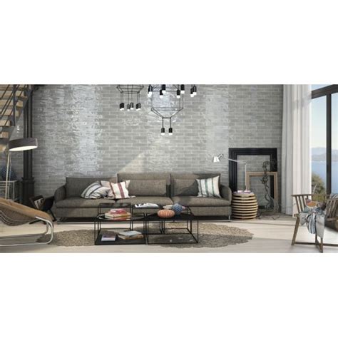 Carrelage mur effet zellige Scénario gris 7 5x30 cm Réflex Boutique