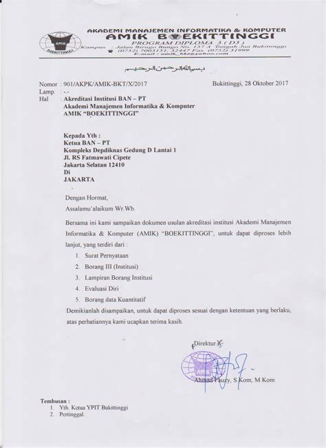 Detail Contoh Surat Permohonan Akreditasi Koleksi Nomer 29