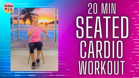20 Min Seated Chair CARDIO Workout Intermediate Level YouTube