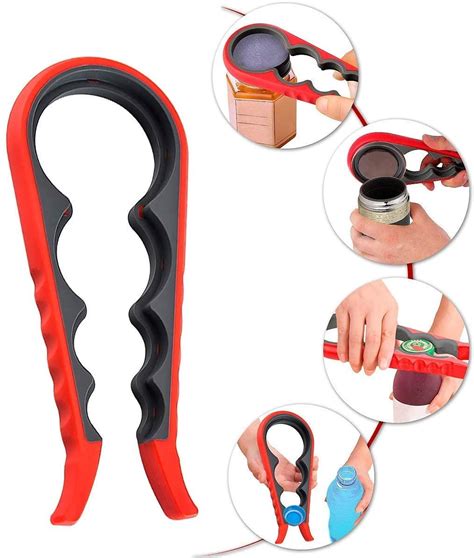 【楽天市場】キャップ オープナー 缶オープナー 瓶オープナー びん蓋開け 4in1 ツイストジャーオープナー 密閉式蓋栓抜き ジャーオープナー 王冠抜き 缶詰め、ジャムのフタや缶 蓋開け 力