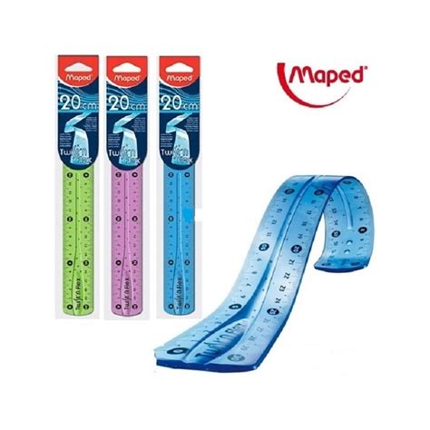 REGLE PLATE 20CM TWIST AND FLEX INCASSABLE MAPED Fpm Sarl