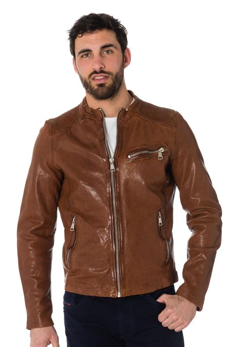 Blouson Homme Redskins Cross Janeiro Cognac Cuir City