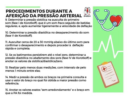 Procedimentos Durante A Aferi O Da Press O Arterial Pressao Arterial