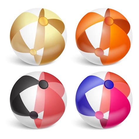 Juego De Pelota De Playa Vector Premium