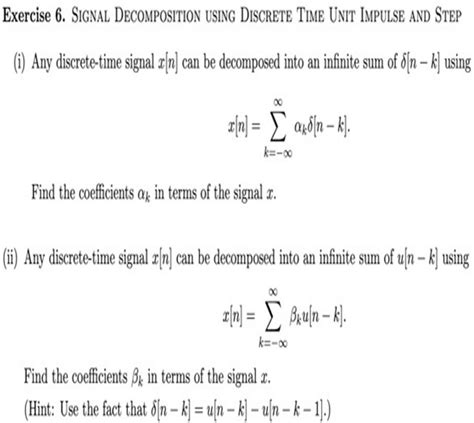 [solved] exercise 6 signal decomposition using discrete time unit course hero