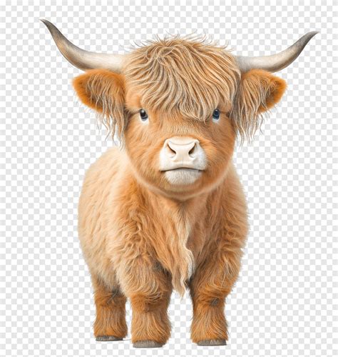 Highland Cow Png Cute Baby Shower Png Graphic By Deenaenon Off