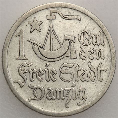 Wolne Miasto Gdańsk Danzig Gulden 1923 st 3 archiwum niemczyk pl