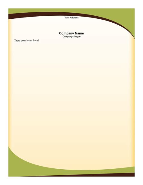 Free Letterhead Templates Examples Company Business Personal