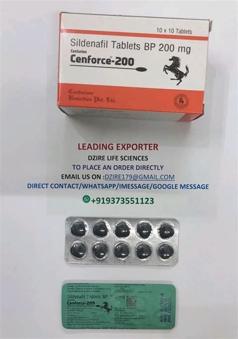 Cenforce 200 Mg Sildenafil Citrate Tablet At Rs 550 Strip Of 10 Tablets